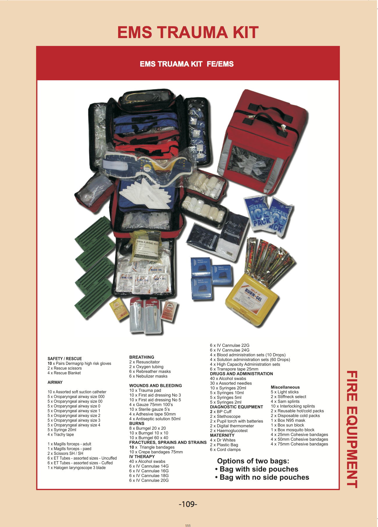 Fire Protection: EMS Trauma Kit